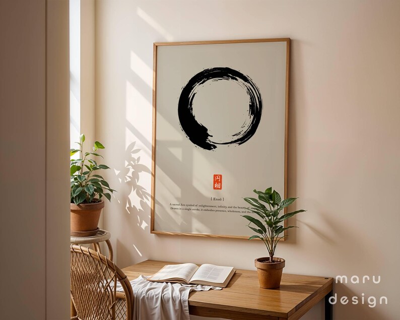 Enso Zen Wall Art, Japandi Poster, Enso Circle, Printable Enso Meaning ...