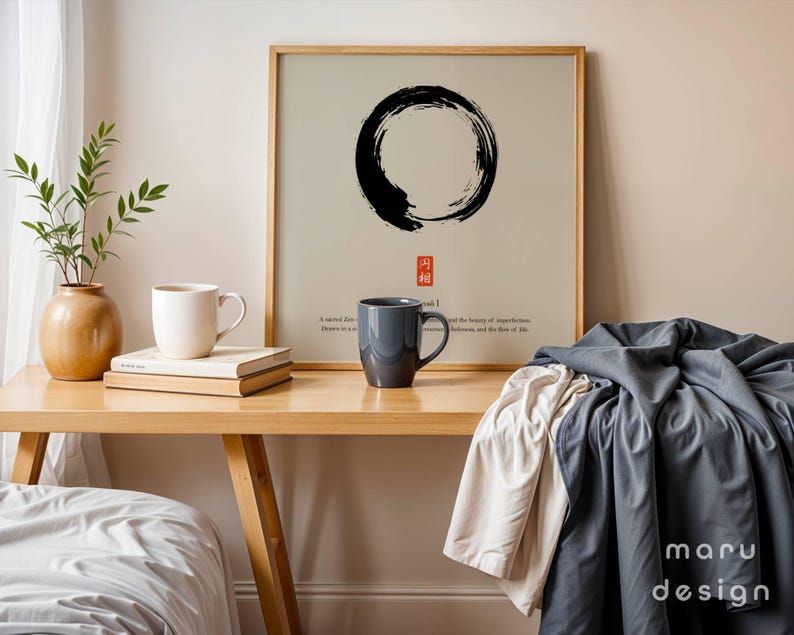 Enso Zen Wall Art, Japandi Poster, Enso Circle, Printable Enso Meaning ...