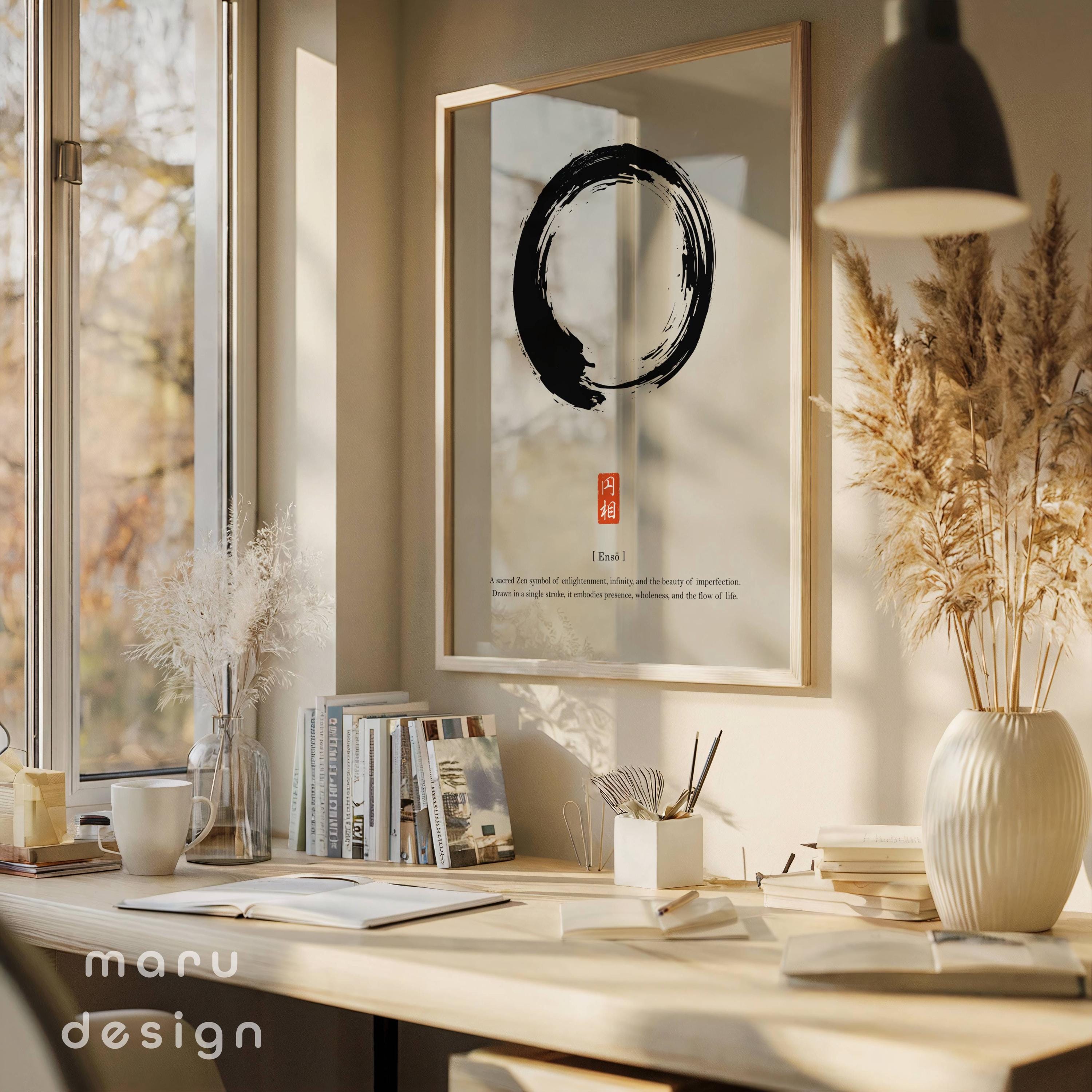 Enso Zen Wall Art, Japandi Poster, Enso Circle, Printable Enso Meaning Prints, Spiritual Art ...