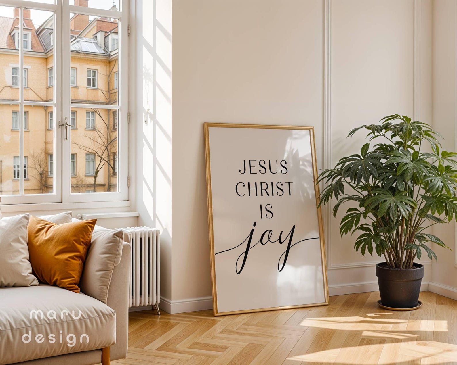 Jesus Christ is Joy, Minimalist Christian Home Decor, Russell M Nelson ...