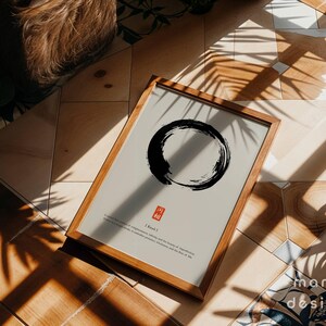 Enso Circle Zen Art Print, Japandi Decor (digital Download) - Etsy