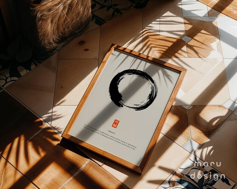 Enso Zen Wall Art, Japandi Poster, Enso Circle, Printable Enso Meaning ...
