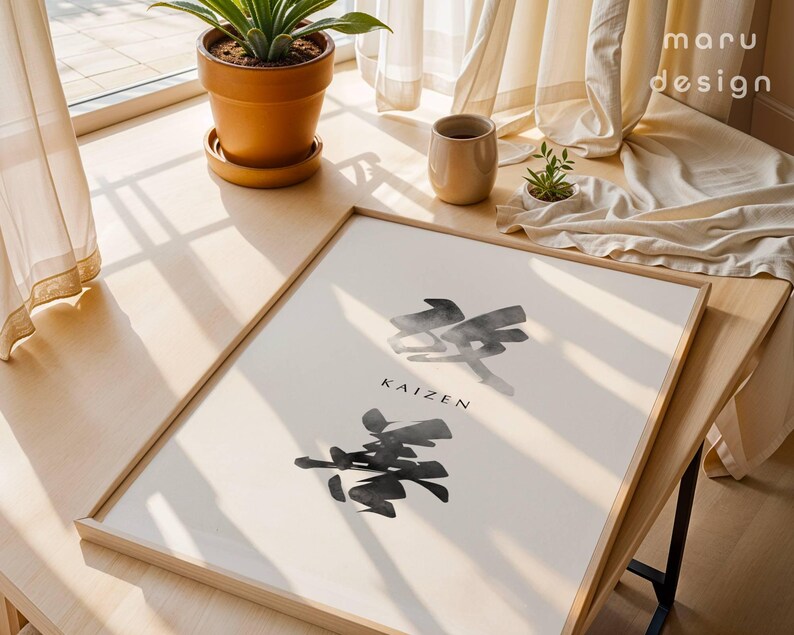 Kaizen Wabi-sabi Ukiyo Wall Art, Set of 3 Prints, Japandi Poster ...