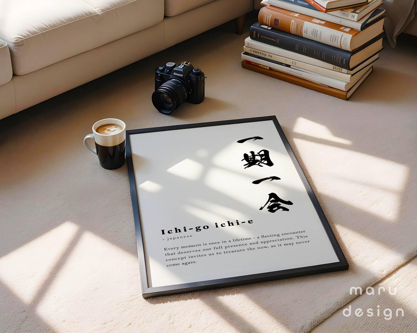 Ichi-go Ichi-e Definition Print, Printable Japanese Quote Wall Art ...