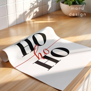Ho Ho Ho, Printable Christmas Wall Art, Holiday Home Decor, Modern ...