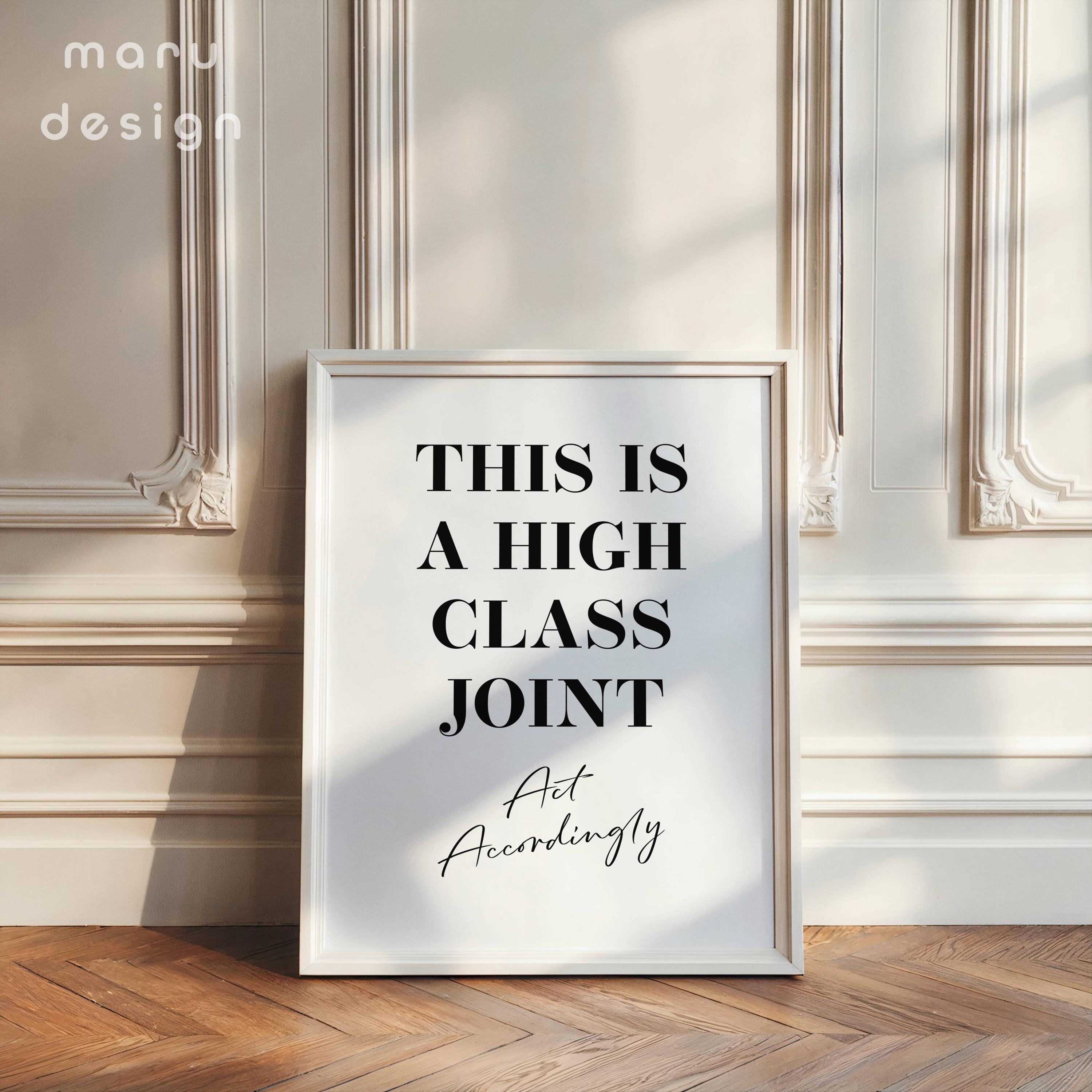 High Class Joint Print: Black and White Trendy Wall Art (digital ...