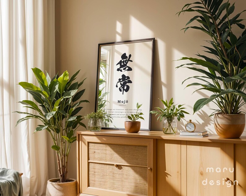 Mujo Definition Print: Japandi Japanese Wall Art (digital Download) - Etsy