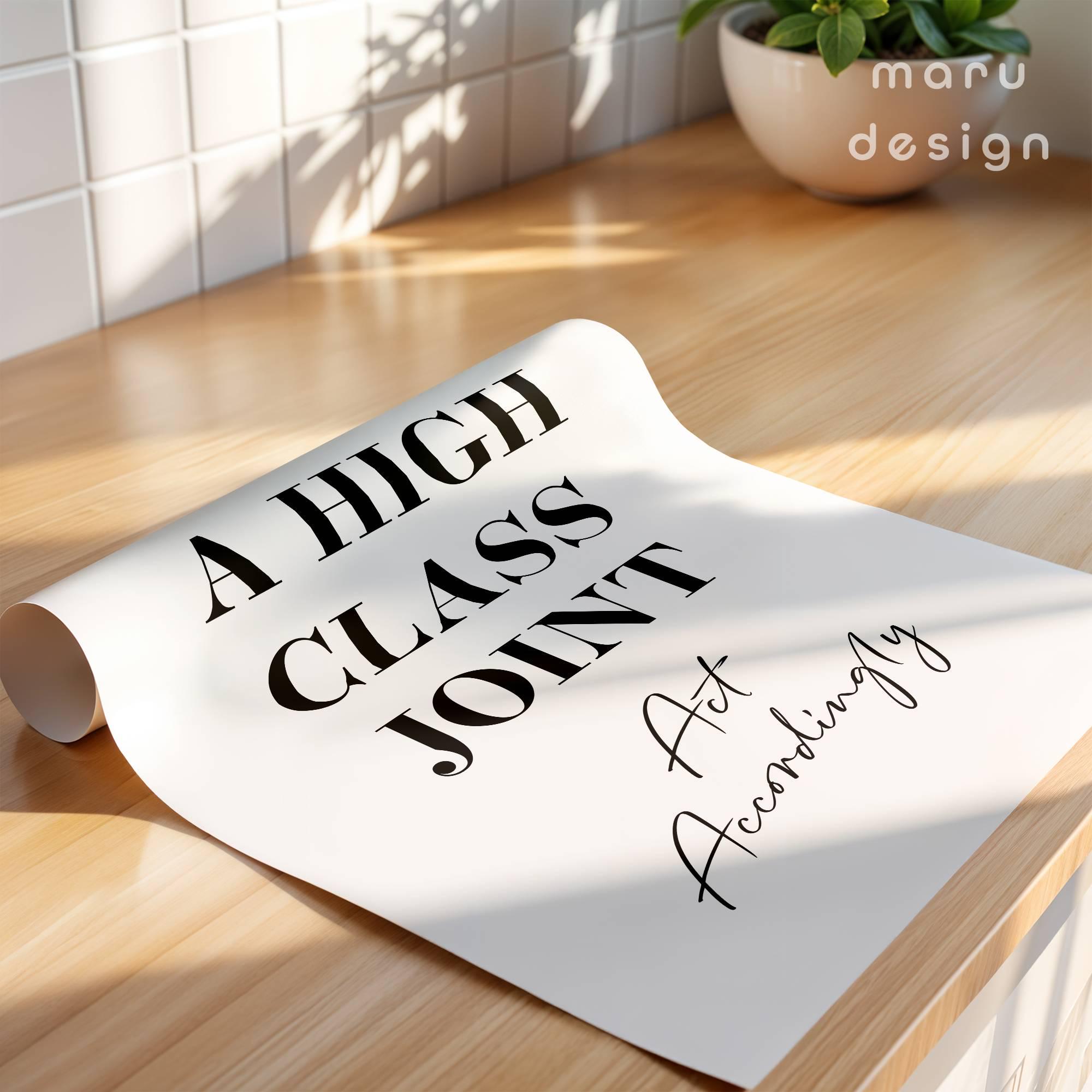 High Class Joint Print: Black and White Trendy Wall Art (digital ...
