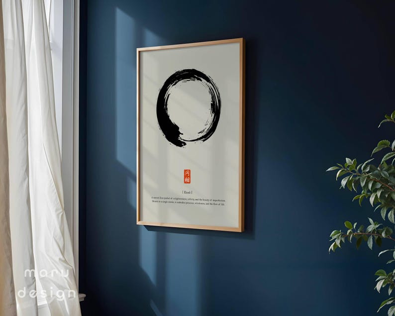 Enso Circle Zen Art Print, Japandi Decor (digital Download) - Etsy