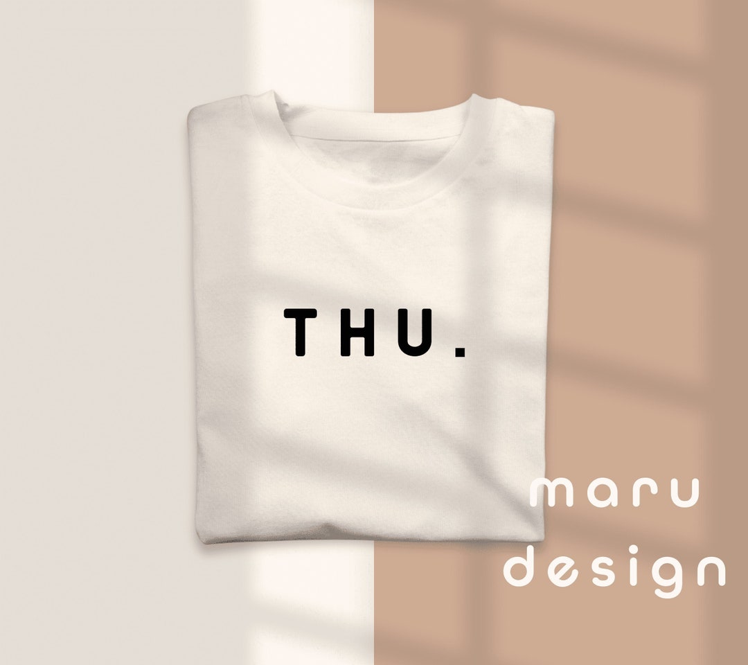 Thu. SVG PNG PDF, Thursday Svg, Days of the Week Svg, Thursday Shirt ...