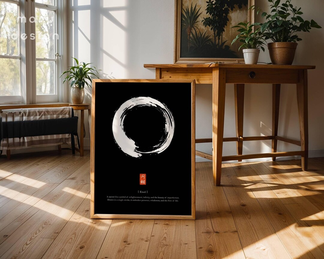 Enso Zen Wall Art, Japandi Poster, Enso Circle, Printable Enso Meaning Prints, Spiritual Art ...