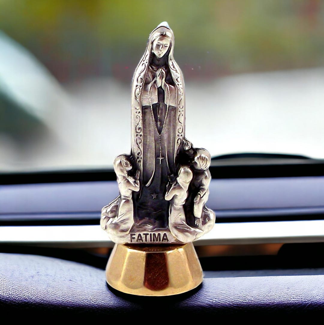 Our Lady of Fatima Mini Saint Statue for Auto Car Dashboard, Made in ...
