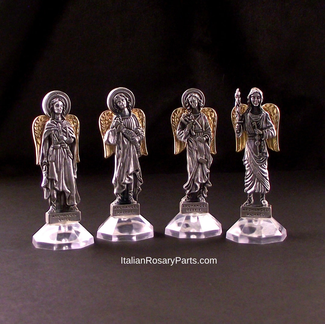 Mini Archangel Statues: Saint Michael, Gabriel, Raphael, Uriel - Made ...