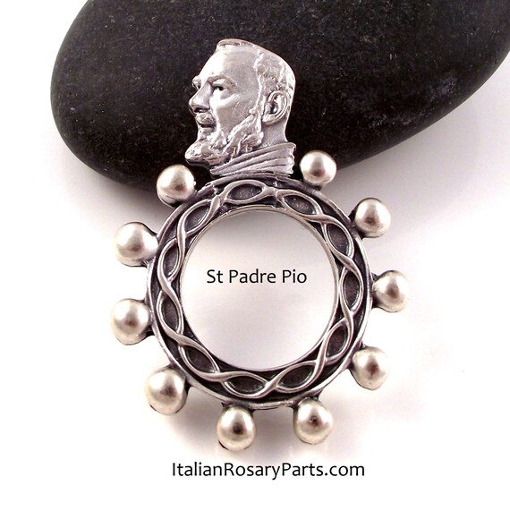 Sturdy Italian Rosary Rings Saint Padre Pio of Pietrelcina | Etsy