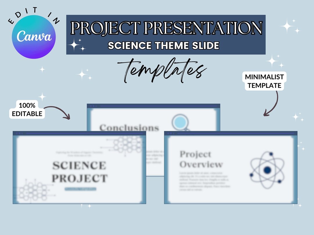 Editable Slide Presentation,assignment Presentation,science Theme - Etsy