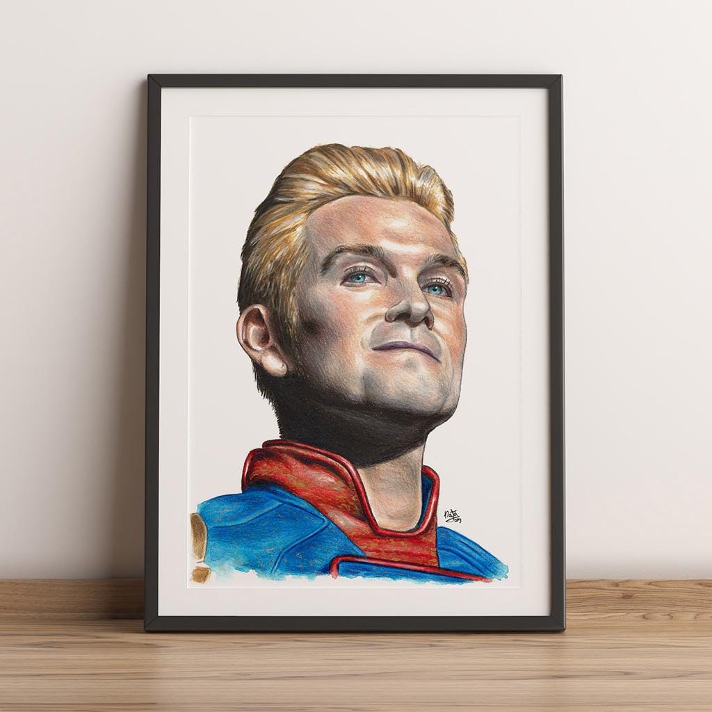 Original Drawing / homelander / the Boys / A5 - Etsy