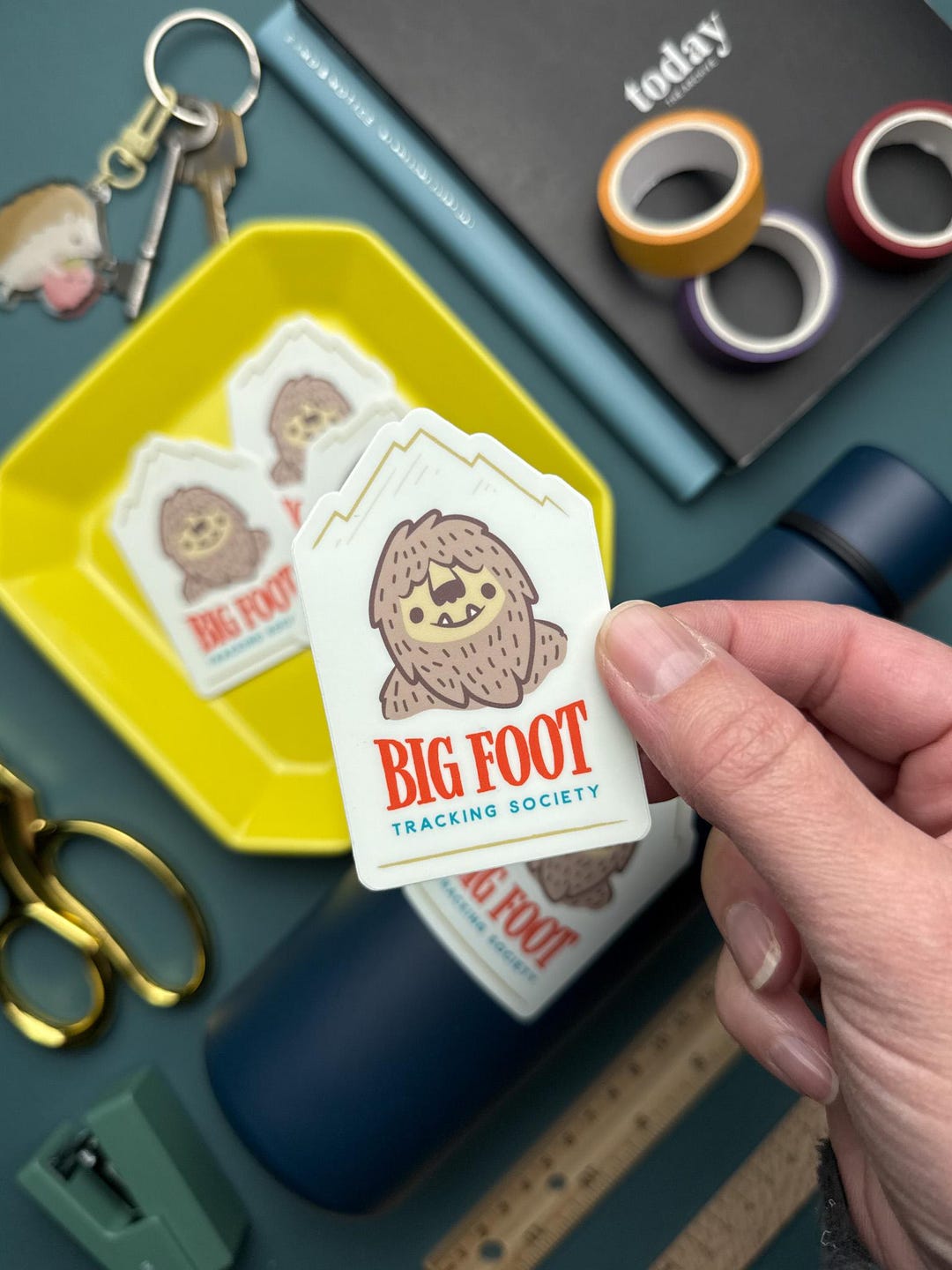 Big Foot Tracking Society Vinyl Sticker: Waterproof Sasquatch Decal - Etsy