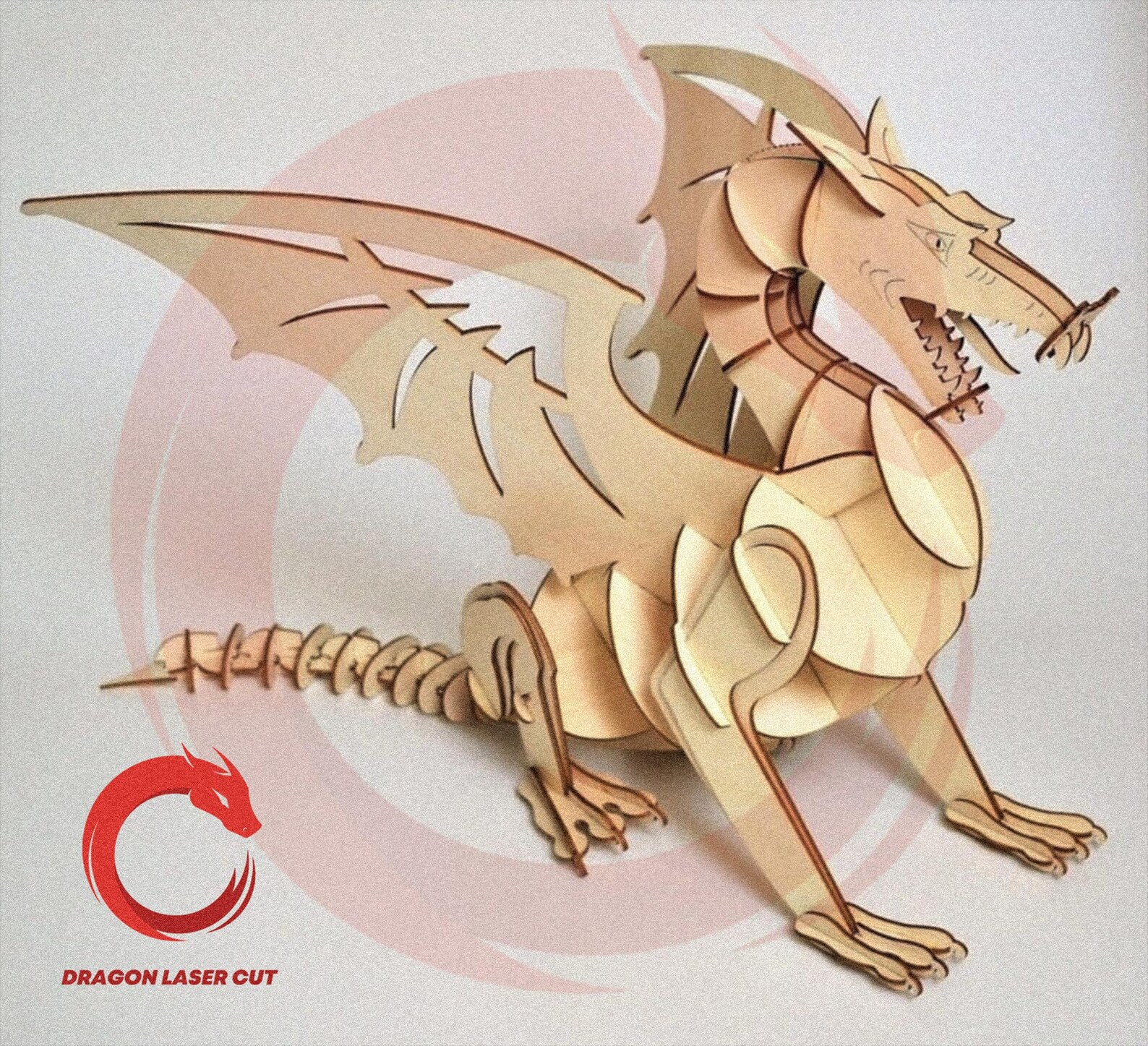 Laser Cut Dragon 3d Puzzle SVG Bundle Glowforge Wood Svg Files Vector ...