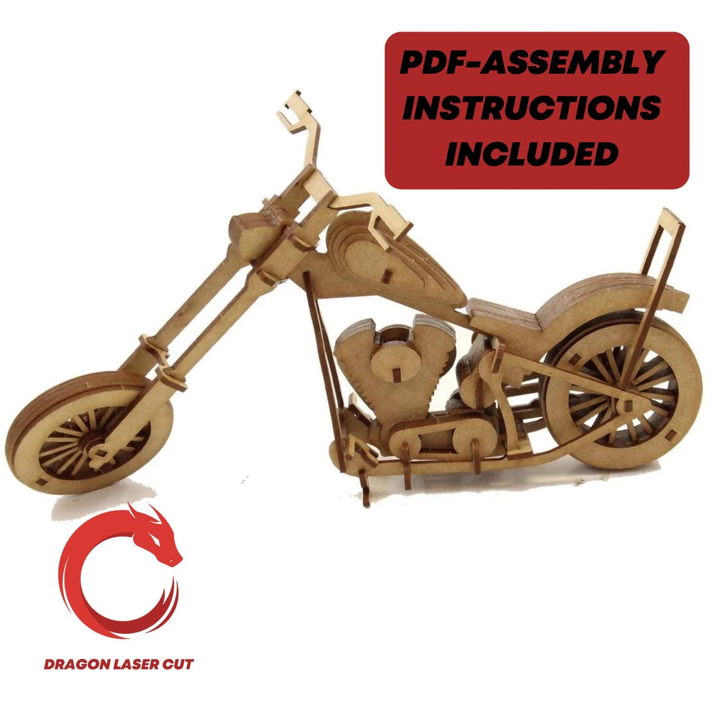 Laser Cut Motorcycle Toy SVG Bundle Wood Harley Davidson Svg Files ...