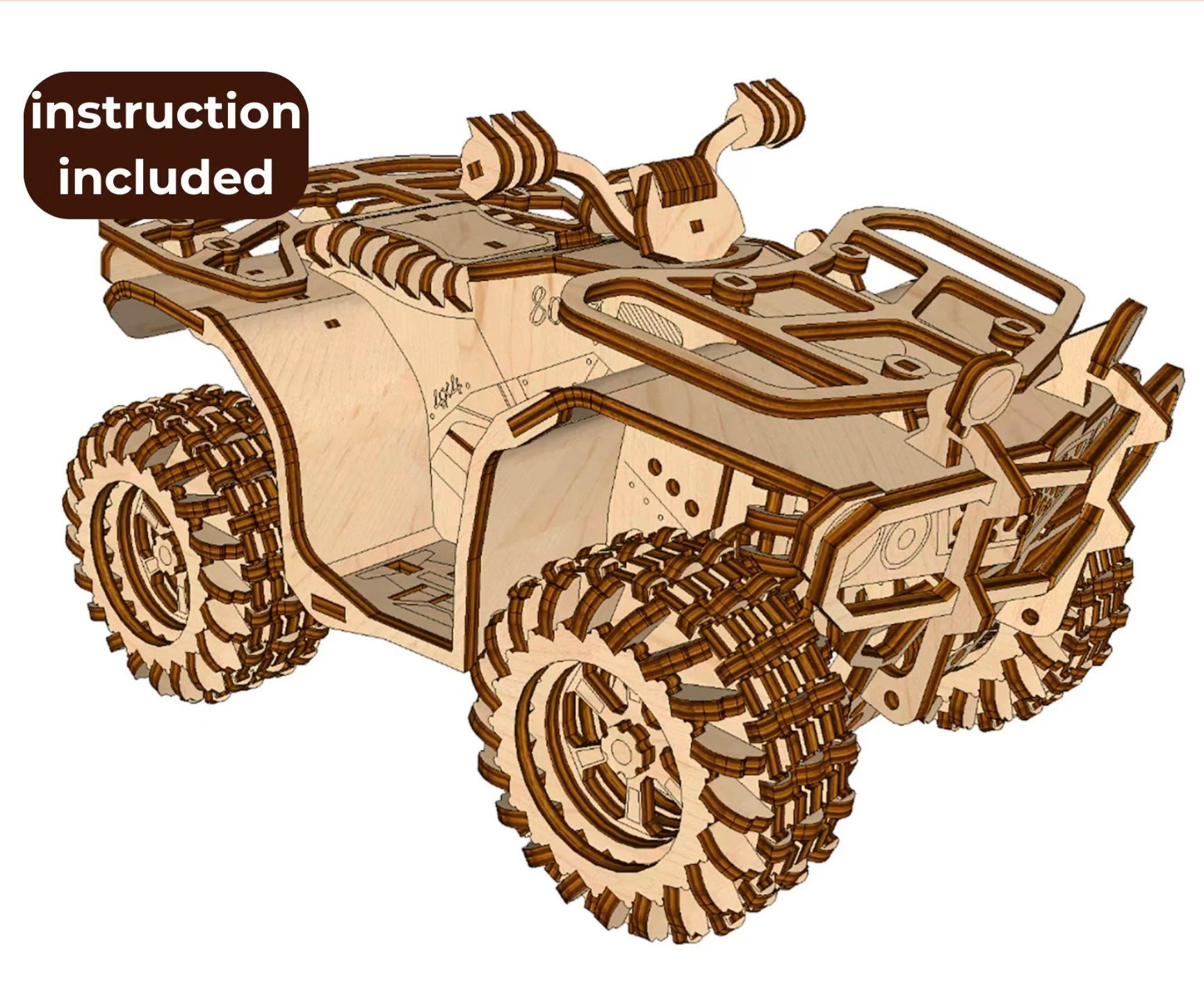 Laser Cut All Terrain Vehicle ATV SVG Bundle Wood Toy Atv Svg Files ...