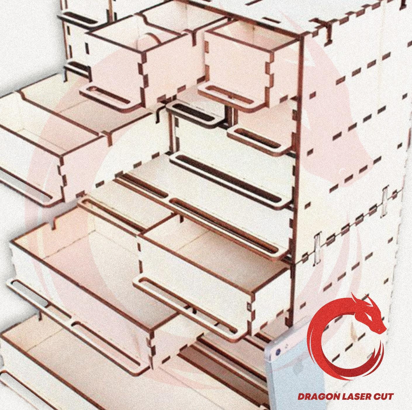 Laser Cut Drawer Box SVG Bundle Glowforge Wood Drawer Svg Files Vector ...