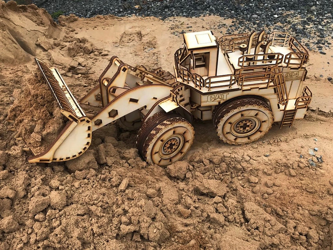 Laser Cut Excavator Car Toy SVG Bundle Wood Toy Excavator Svg Files ...