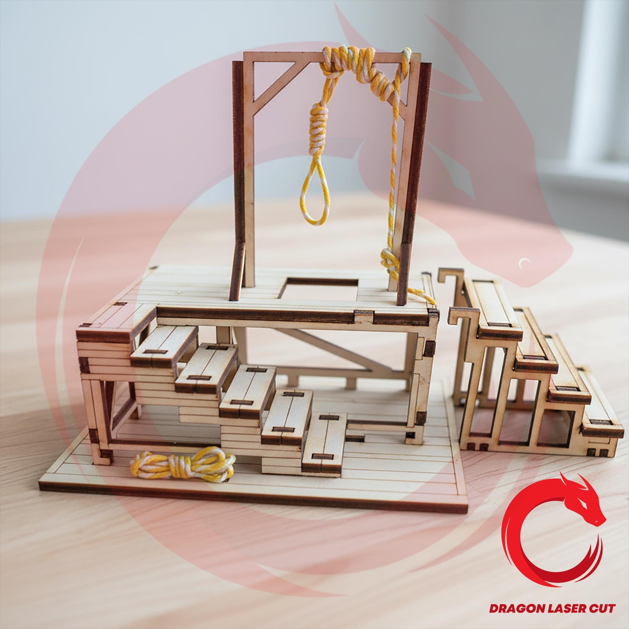 Laser Cut Mini Gallows Guillotinel SVG Bundle Glowforge Wood Terrain ...