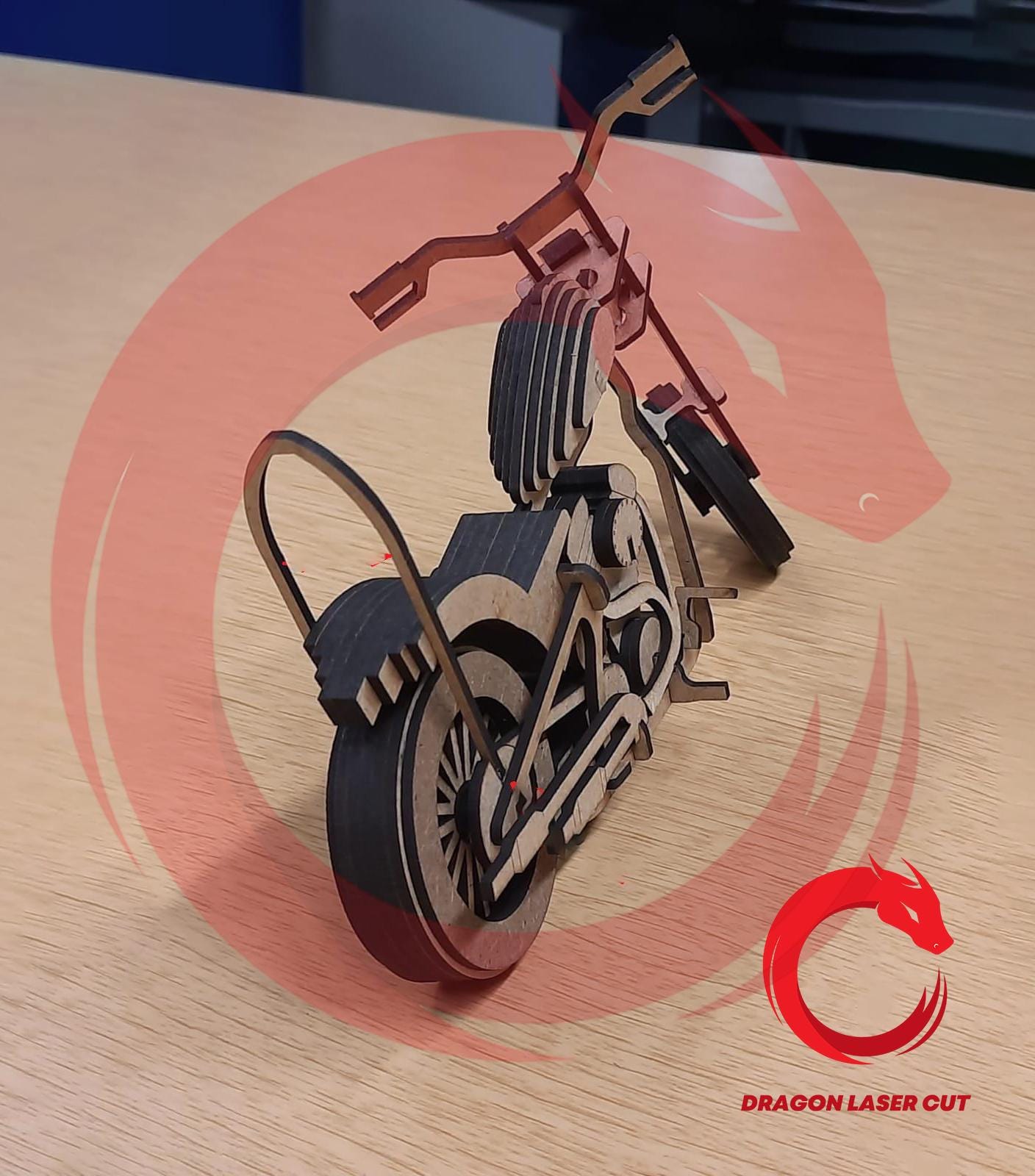 Laser Cut Mechanical Motorcycle SVG Bundle Glowforge Wood Motobike Svg ...