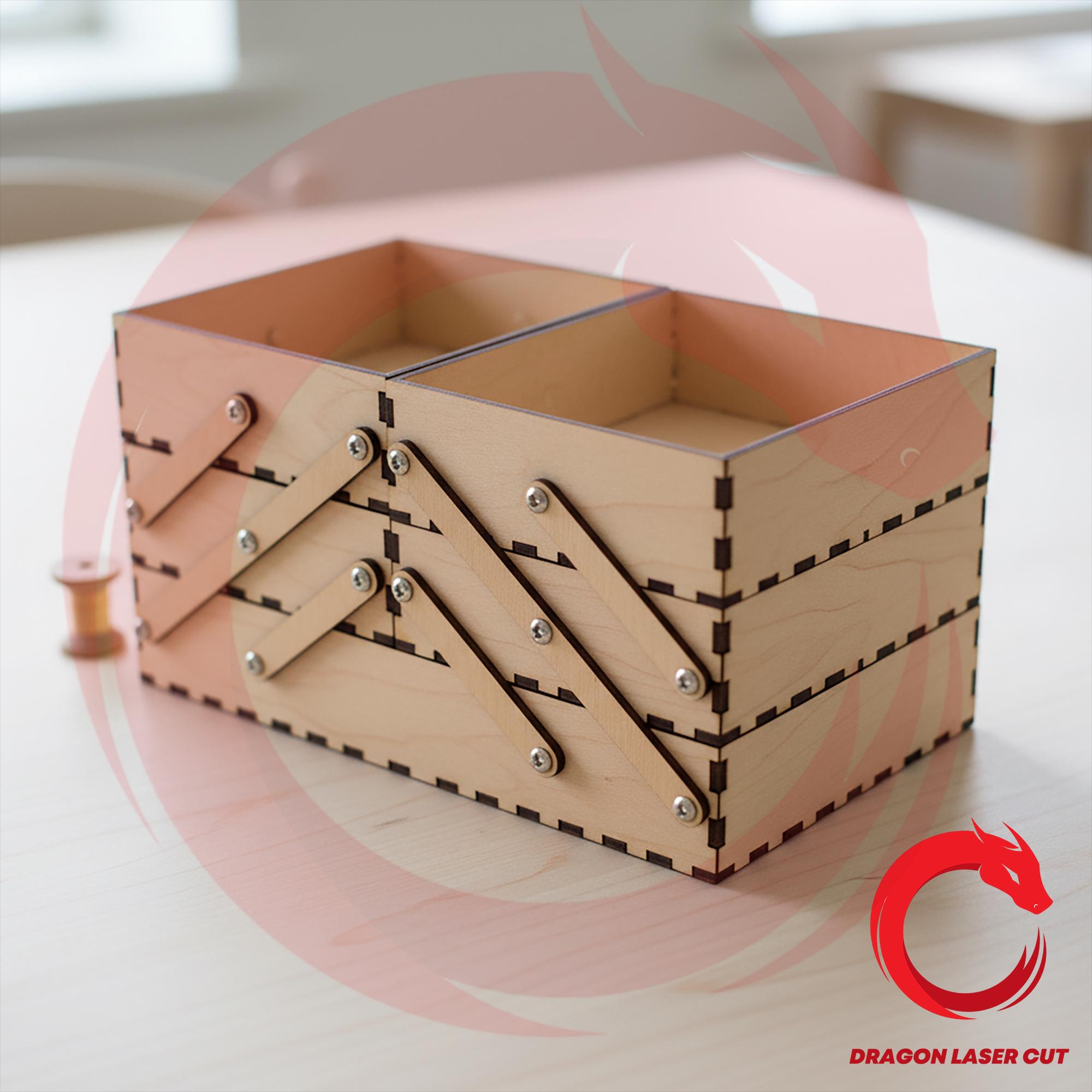 Laser Cut Saving Box Organizer SVG Bundle Glowforge Wood Storage Box ...