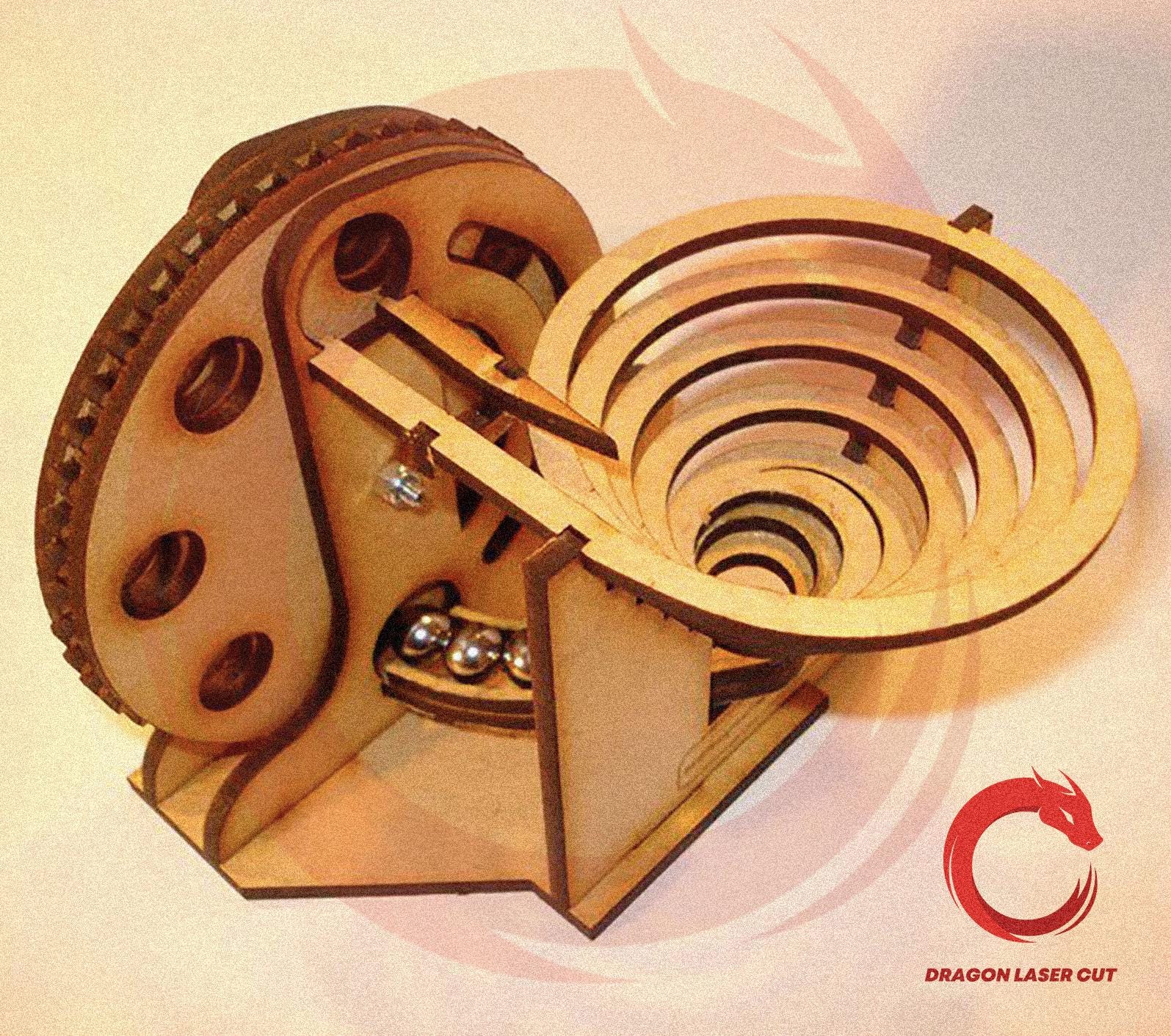 Laser Cut Ball Lift SVG Bundle Glowforge Wood Ball Lift Tower DXF Files Vector Laser Template ...