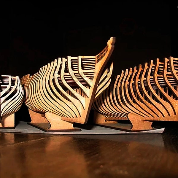 Viking Ship Laser Cut File - Etsy