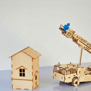 Laser Cut Mechanical Fire Truck 3d Puzzle SVG Bundle Glowforge Wood Car ...