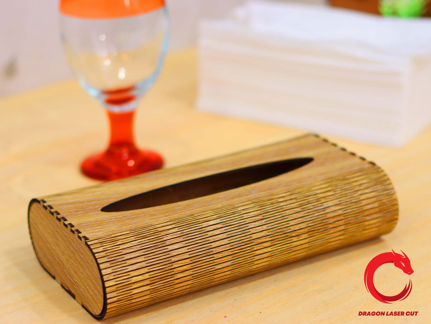 Laser Cut Svg Template Tissue Box 3mm Assembly 3D Model Wood Tissue Box ...