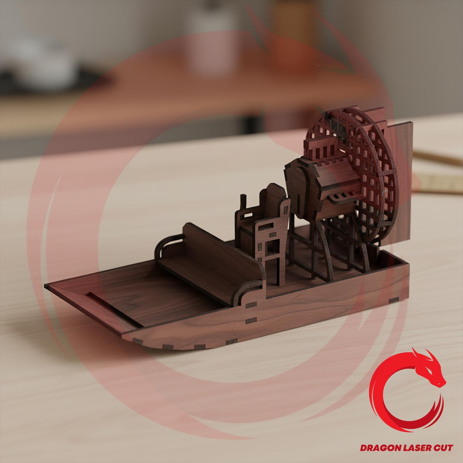 Laser Cut Files Cruise Air Ship Model 3mm 3d Puzzle Svg File Vector ...