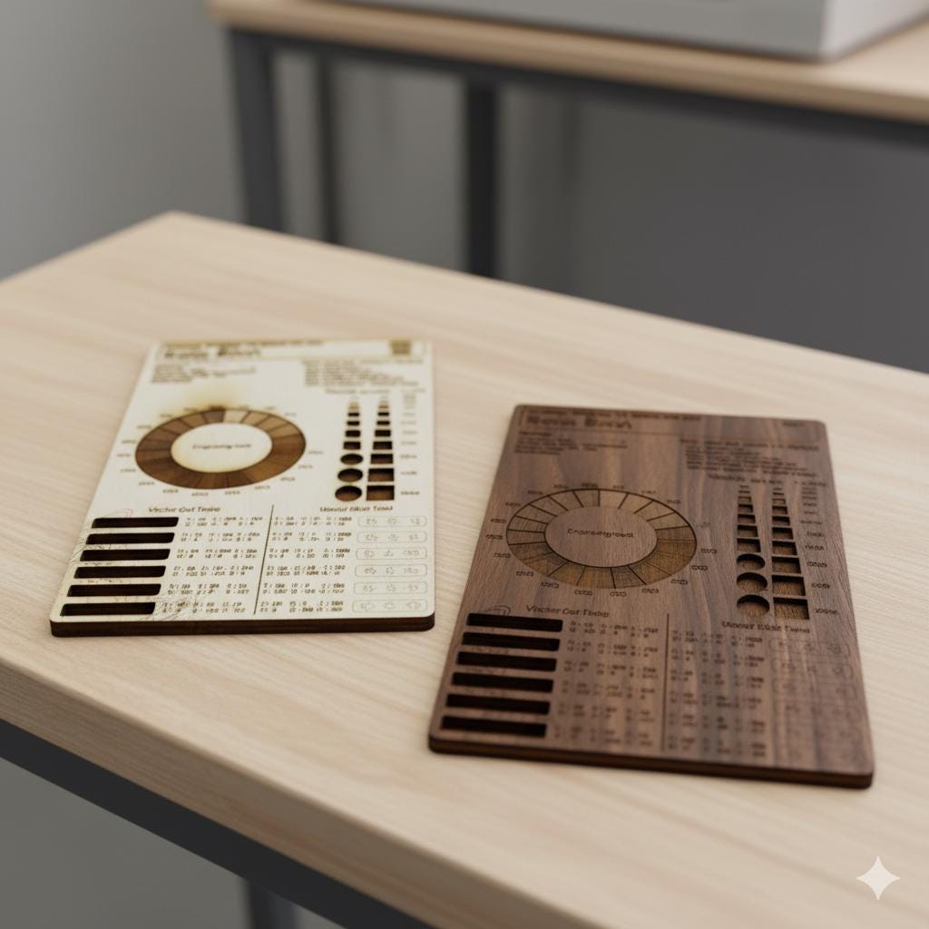 Laser Light Burn Test File for Laser Machine SVG Bundle Glowforge ...