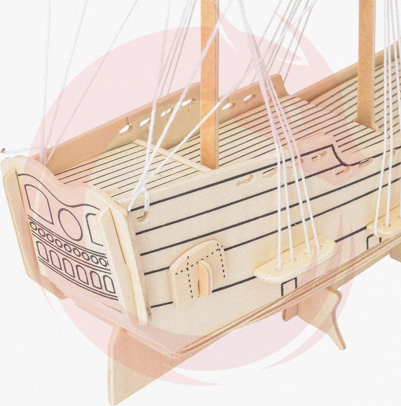 Laser Cut Wooden Sailboat Model Ship 3d Puzzle Svg Files Vector Laser ...