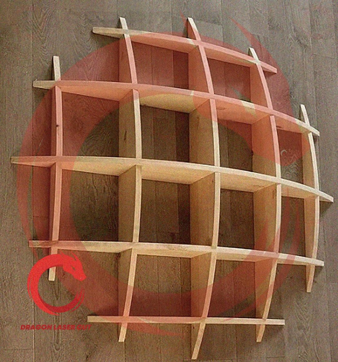 Laser Cut Sphere Shelf SVG Bundle Glowforge Wood Shelf Svg Files Vector ...