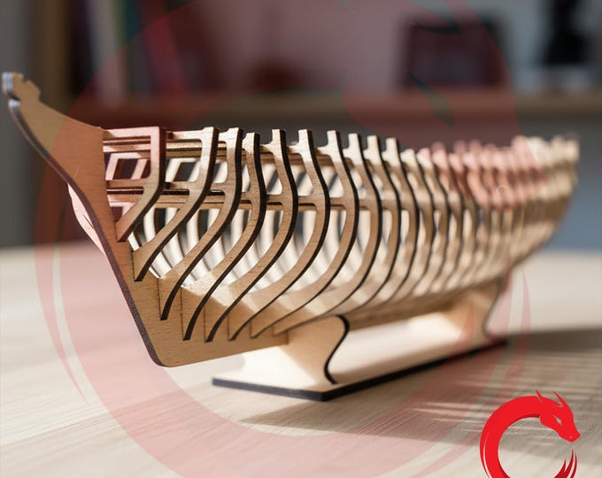 Laser Cut 3d Viking Ship Nuhun Gemisi Puzzle SVG Bundle Glowforge Wood ...