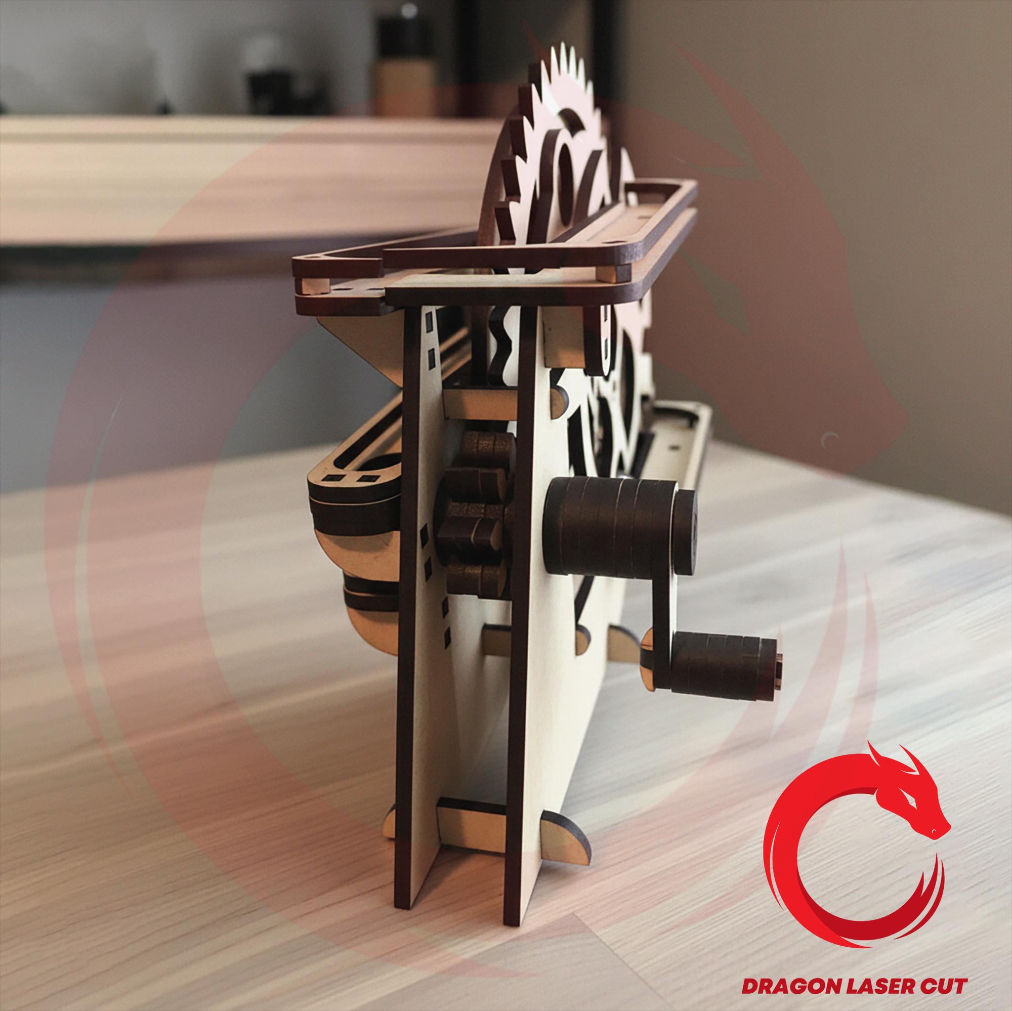 Laser Cut Marble Run 3 Mm SVG Template Mechanical Wooden Assembly Model ...