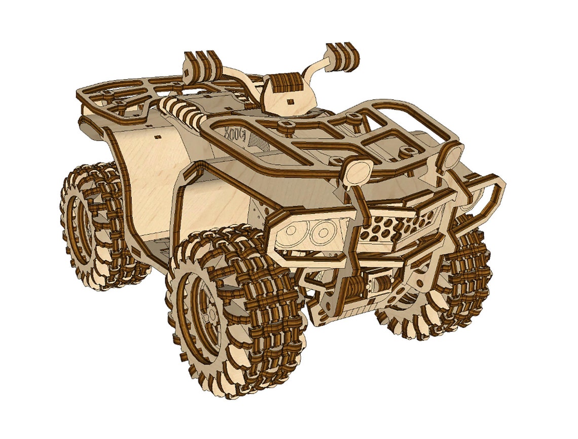 Laser Cut All Terrain Vehicle ATV SVG Bundle Wood Toy Atv Svg Files ...