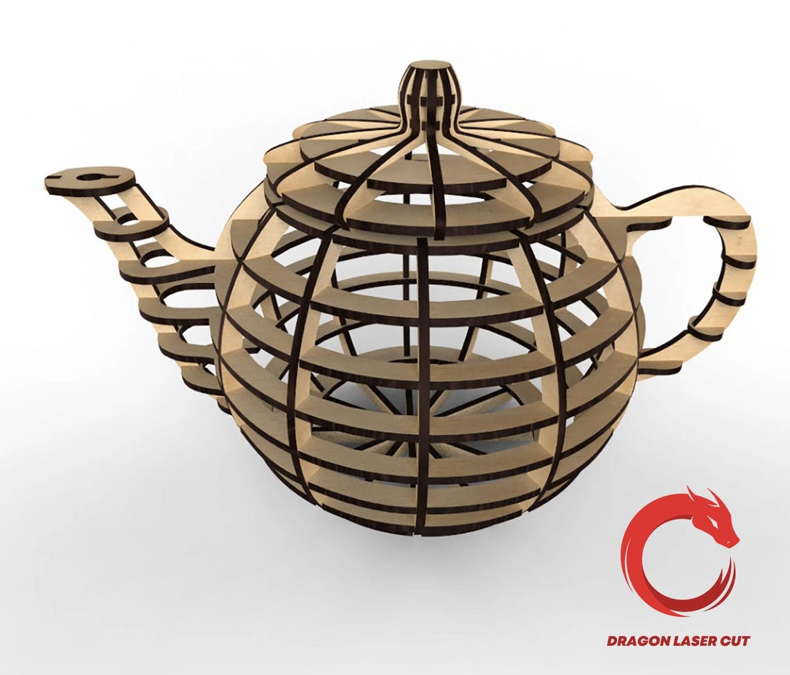 Laser Cut Mechanical Kettle 3D Model SVG Bundle Glowforge Wood Kettle ...