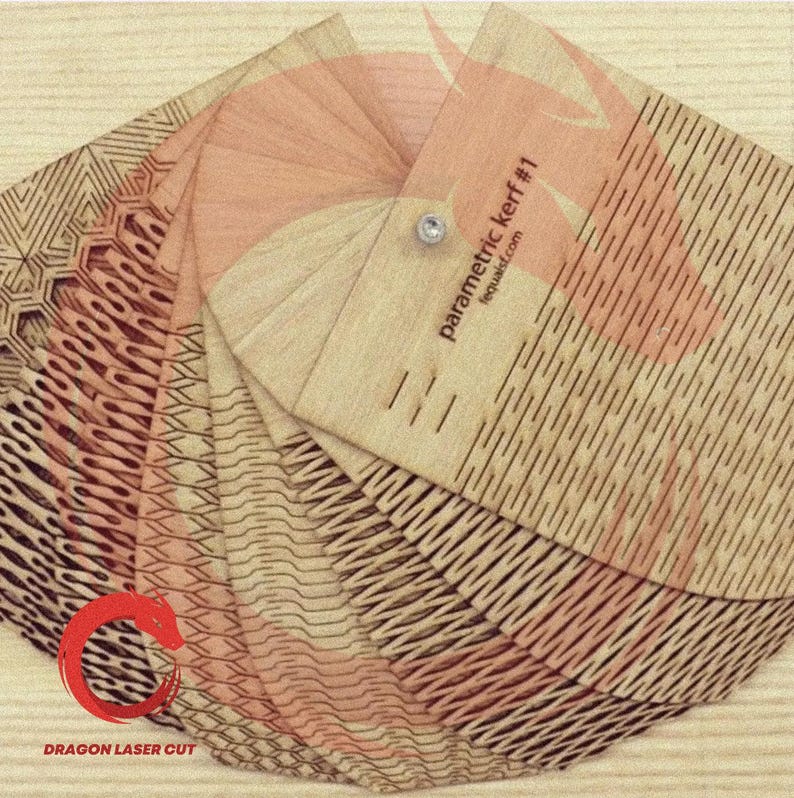 Laser Cut Flexible Pattern 30 Styles Flex Wood SVG Bundle Glowforge ...