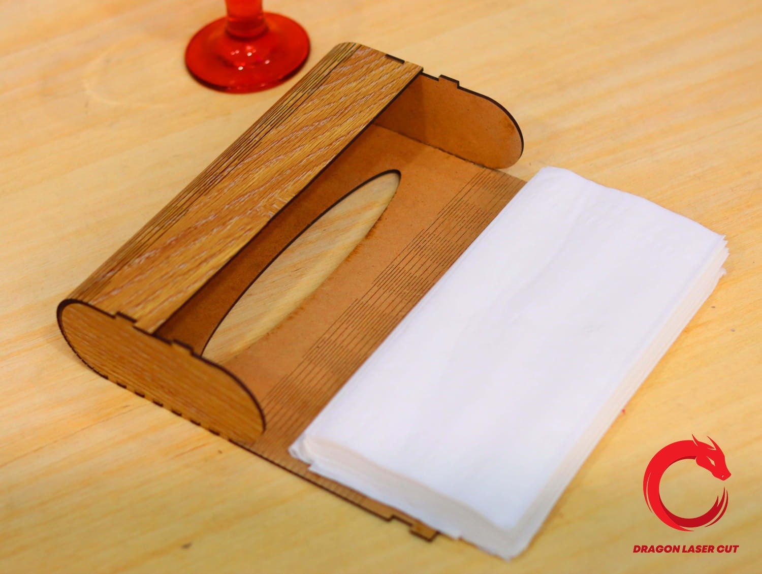 Laser Cut Svg Template Tissue Box 3mm Assembly 3D Model Wood Tissue Box ...