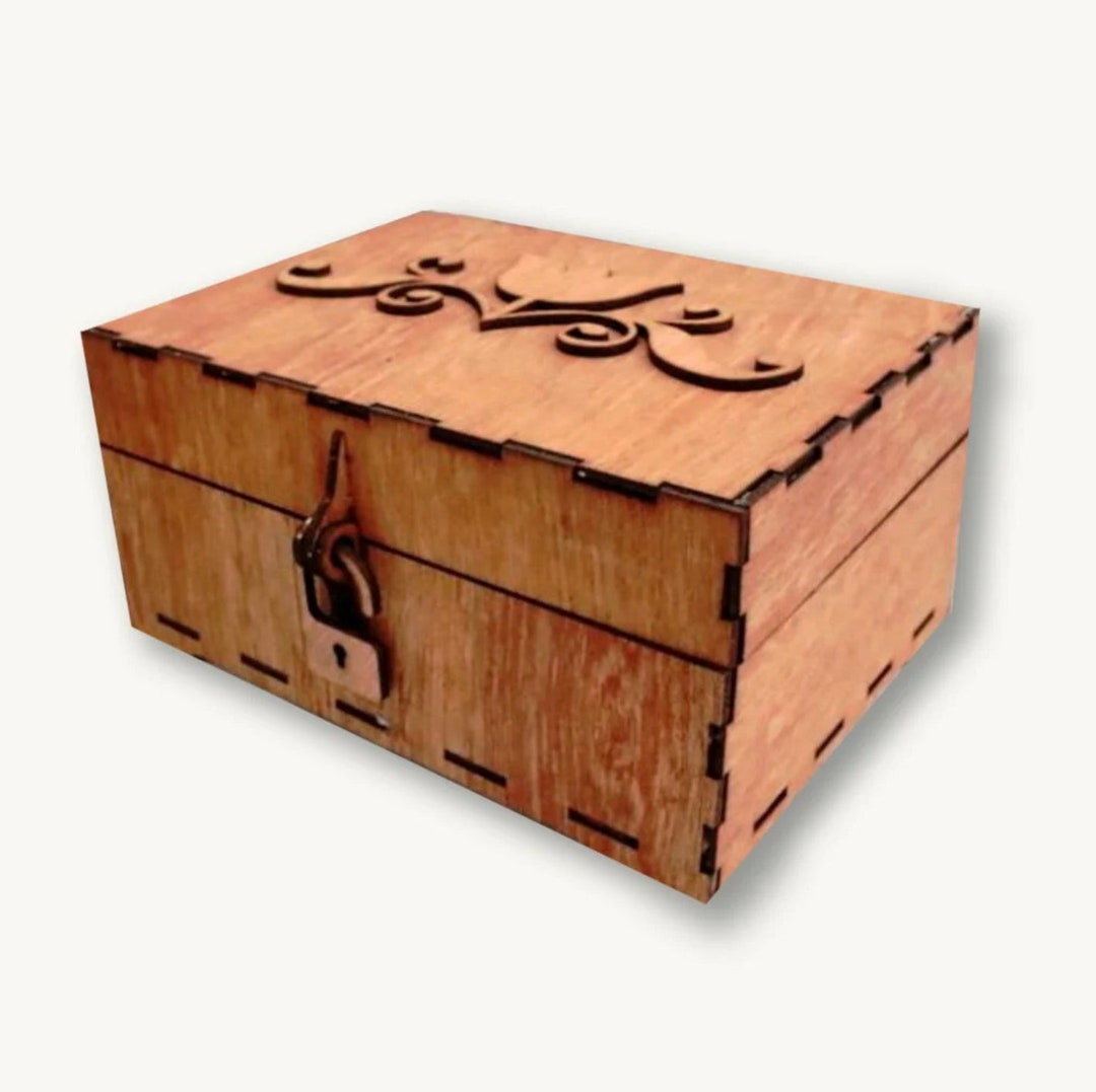 Laser Cut Wooden Box SVG Bundle Glowforge Wood Box Svg Files Vector ...