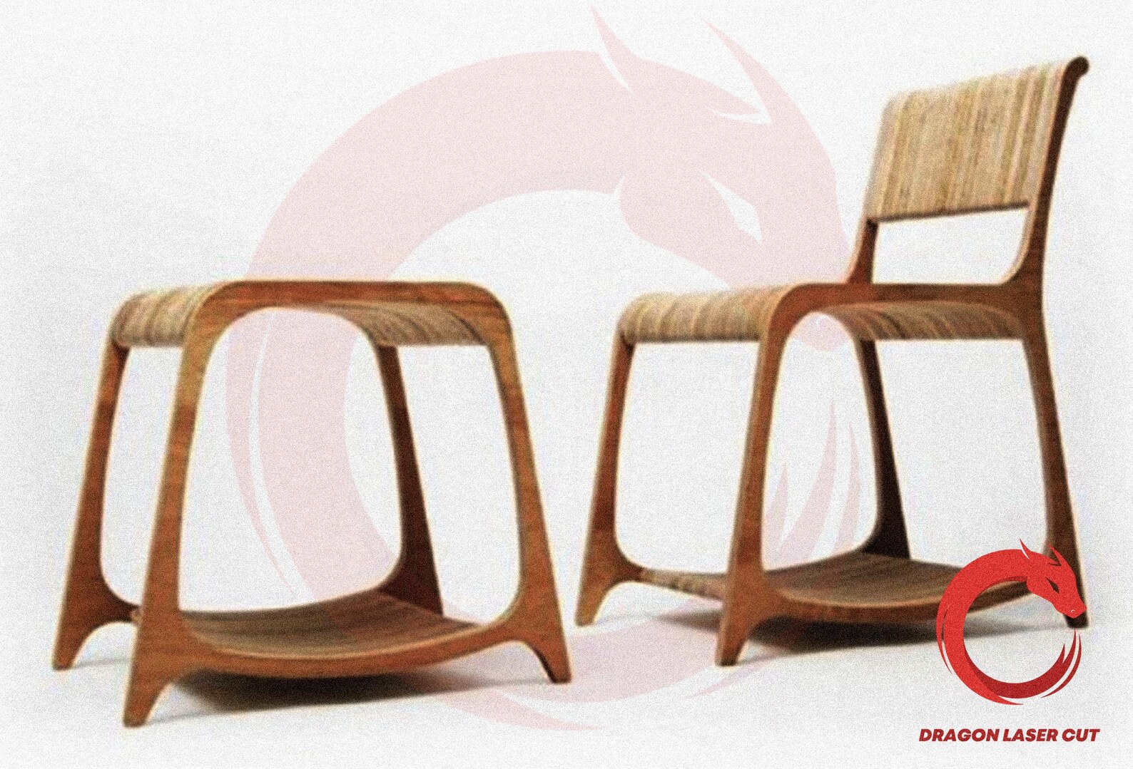 Laser Cut Chairs Set of 2 SVG Bundle Glowforge Wood Chair Svg Files ...