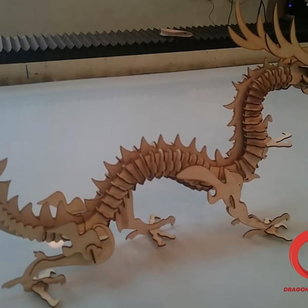 Laser Cut Asian Dragon - Etsy