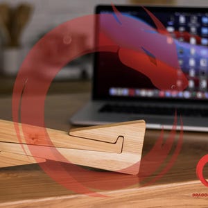 Laser Cut Laptop Stand Holder SVG Bundle Glowforge Wood MacBook Stand ...