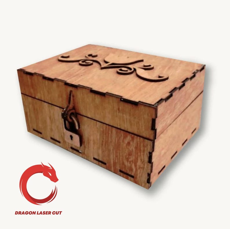 Laser Cut Wooden Box SVG Bundle Glowforge Wood Box Svg Files Vector ...