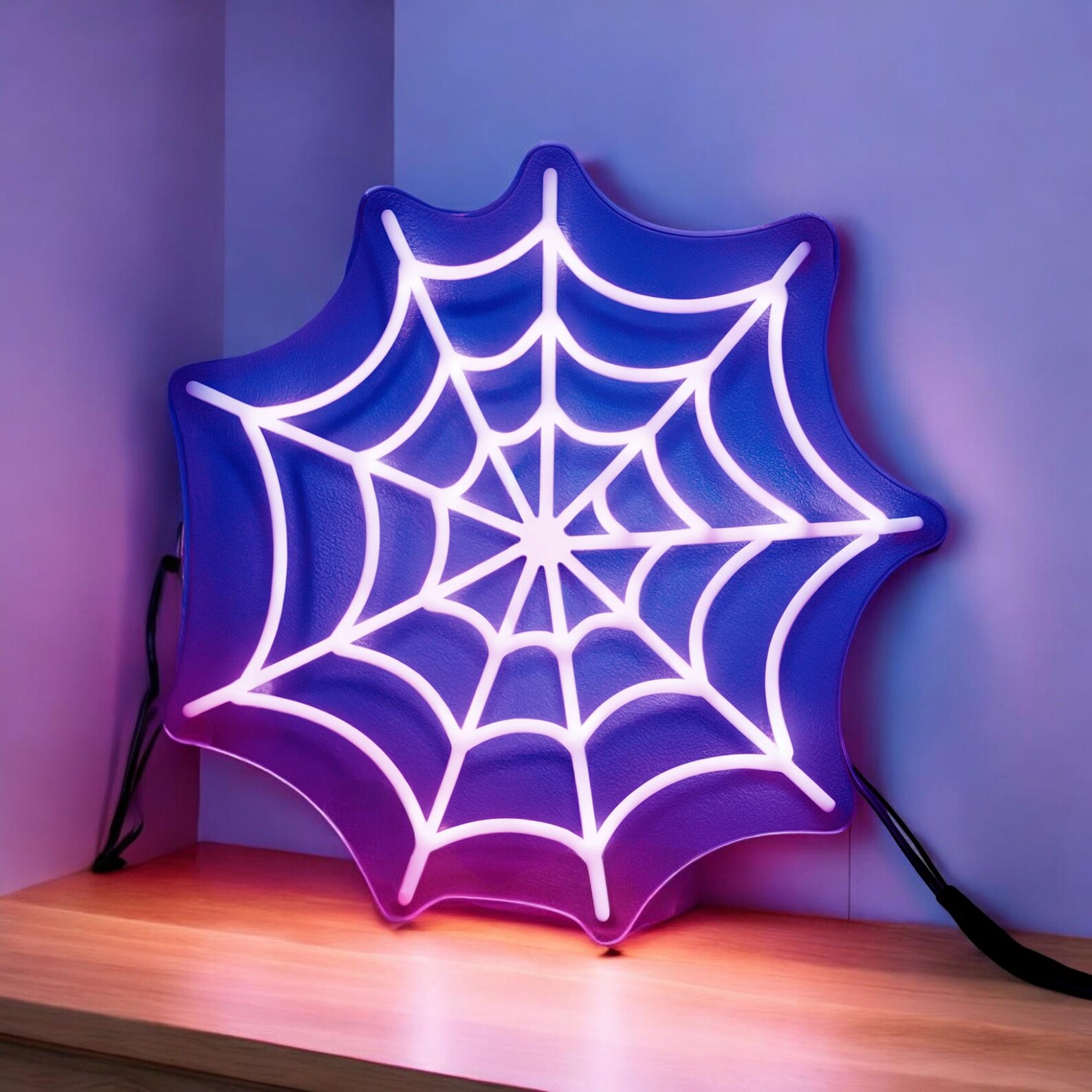 Spider Web Neon Sign Custom Halloween Neon Sign Decoration Indoor ...
