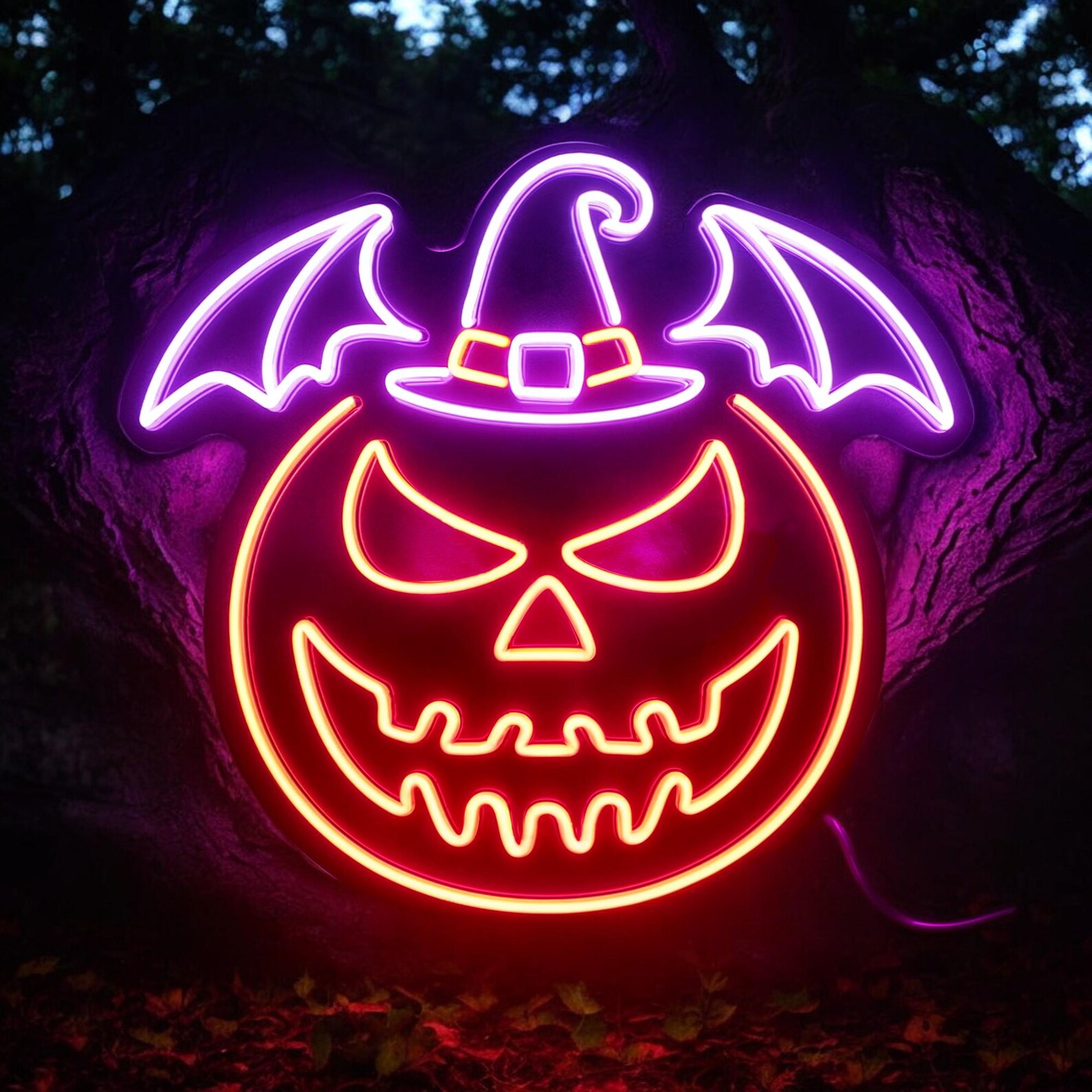 Custom Halloween Neon Sign Decoration Jack-o-lantern LED Light Indoor ...